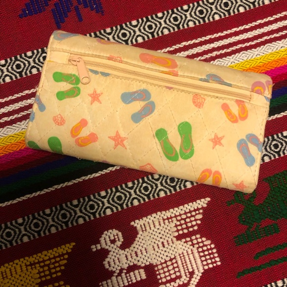 Bags | 31 Quilted Beach Theme Wallet | Poshmark